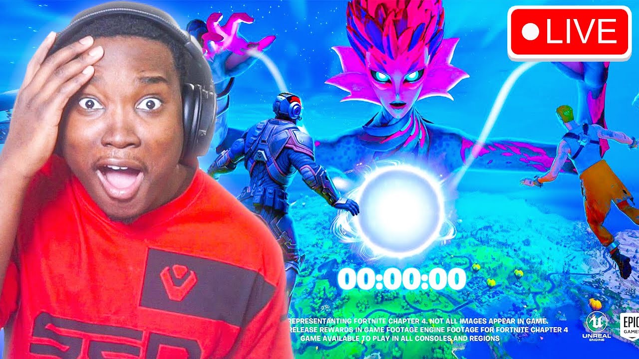 Fortnite End Event Chapter 4 is Here (Live) Best POV - YouTube
