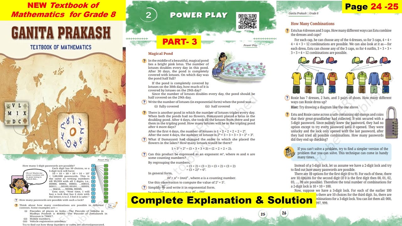 Class 8 Maths || Chapter 2 || POWER PLAY || Part -3 || GANITA PRAKASH ...