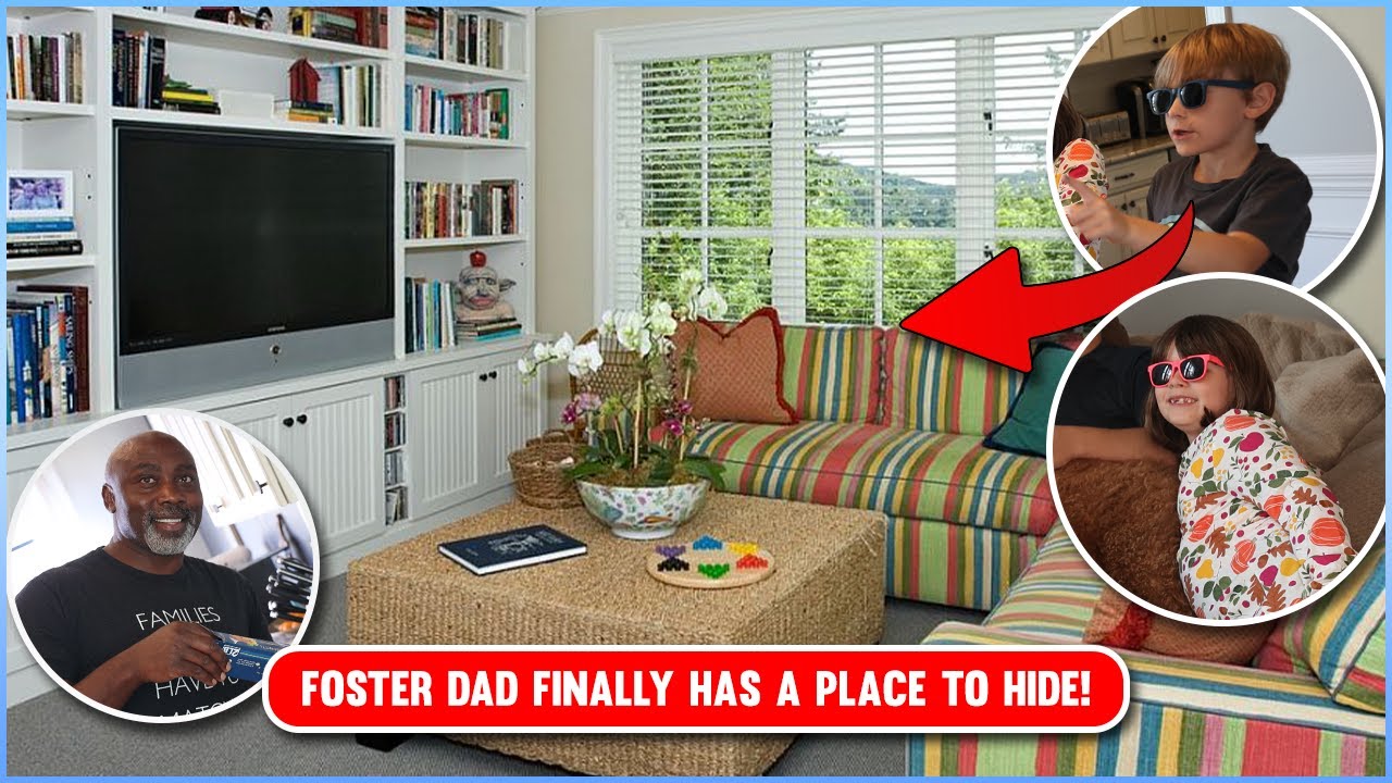 FOSTER DAD FINALLY HAS A PLACE TO HIDE - YouTube