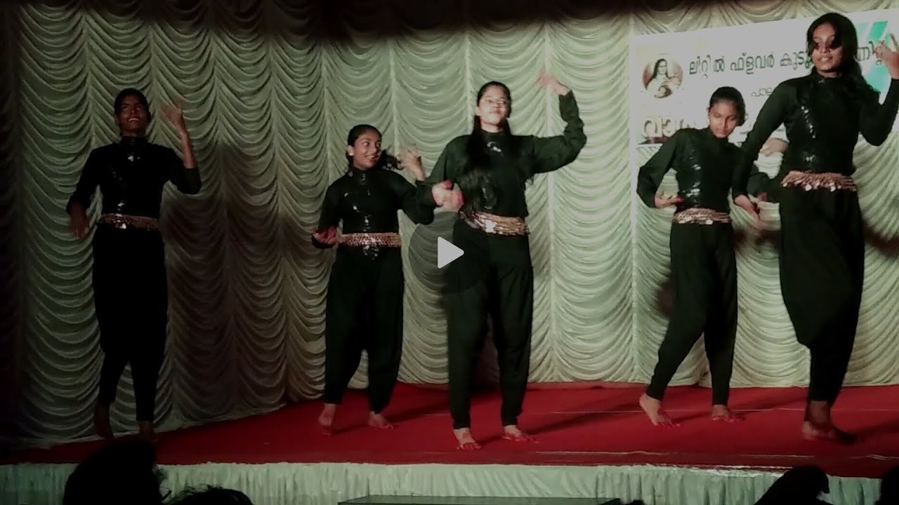 GIRLS GROUP DANCE | LITTLE FLOWER UNIT | PUSHPAGIRI - YouTube