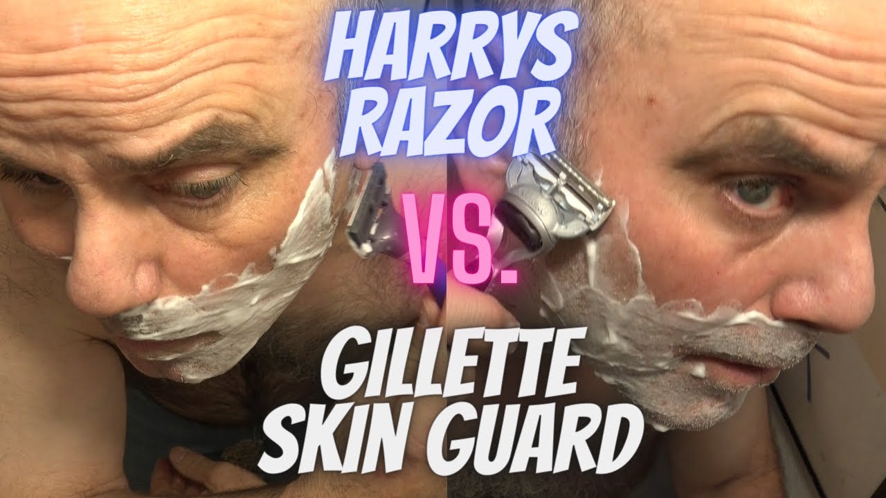 Gillette Skin Guard Razor Vs Harry's Razor - YouTube
