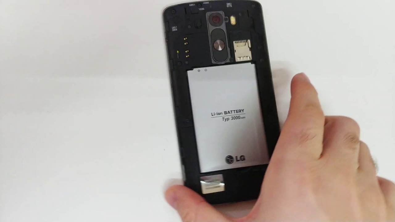Smartphone with Removable Battery (LG G3, BL-53YH, Li-Ion, 3.8V, 3000 ...