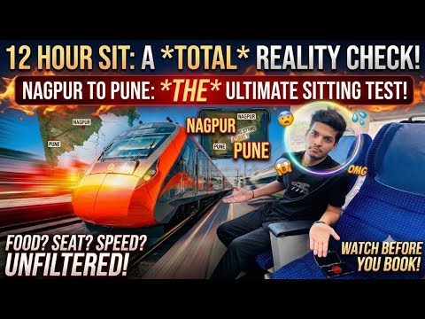 Ajni Pune Vande Bharat Express  : Complete Journey Review in Executive Class : Train Journey Vlog