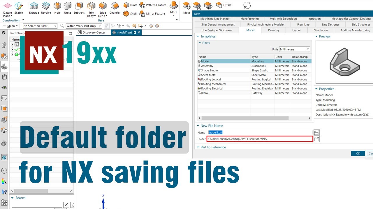 Hướng dẫn cài đặt thư mục lưu file mặc định | Default part file folder ...