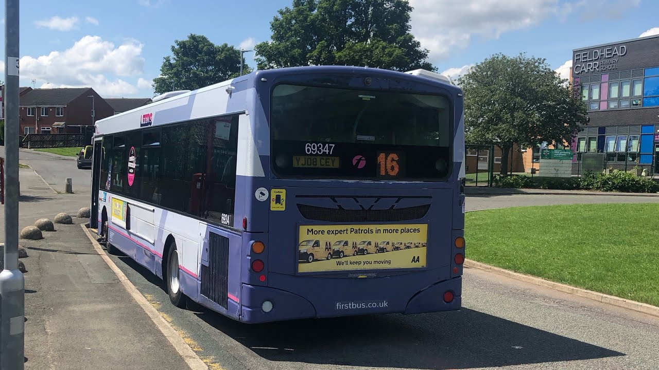 *beast* first Leeds Volvo B7RLE Wright eclipse urban 69347 YJ08 CEY ...