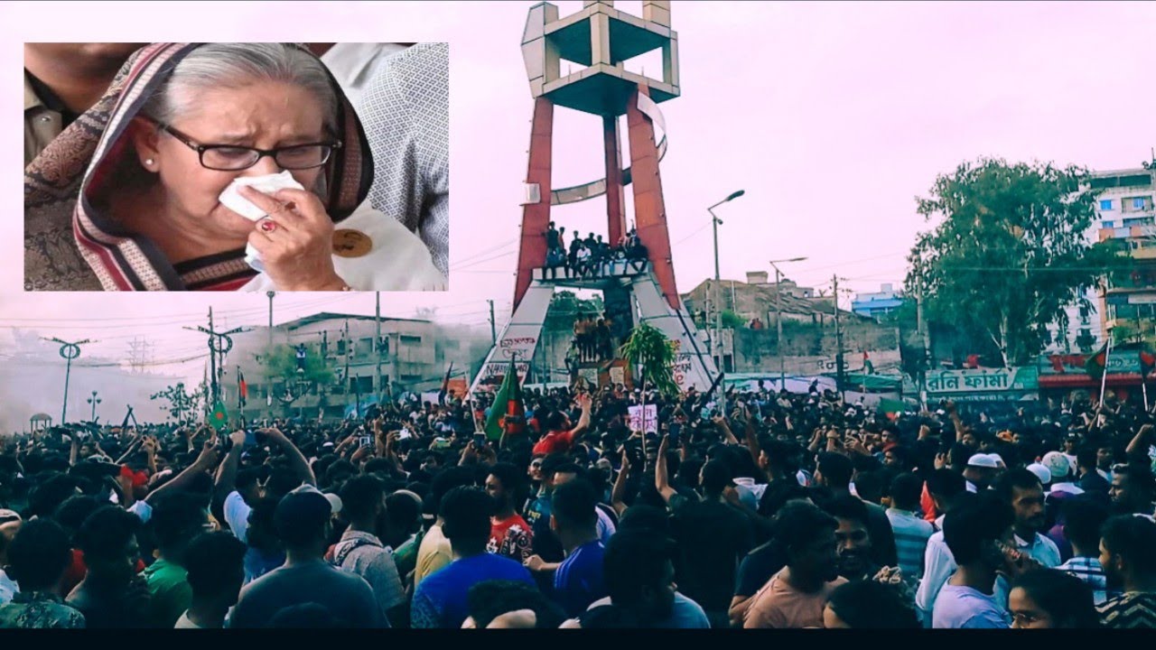 শেখ হাসিনার পদত্যাগ এ আনন্দ মিছিল,, #নারায়ণগঞ্জ #চাষাড়া #শেখহাসিনা # ...
