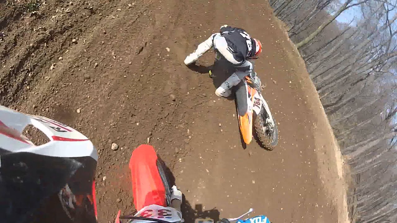 Log Road Mx College boy moto 1 - YouTube