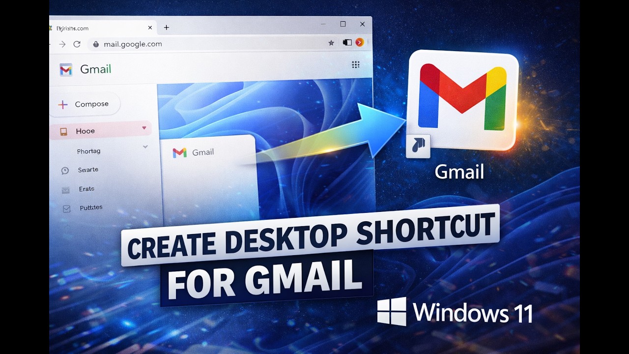 How to Create a Desktop Shortcut for Gmail in Windows 11 using Google ...