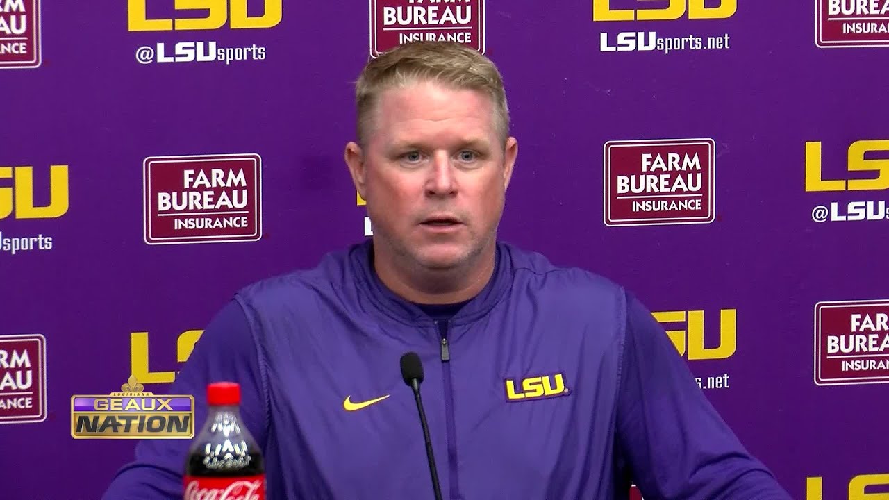 LSU Brian Polian Talks Recruiting in Louisiana - YouTube