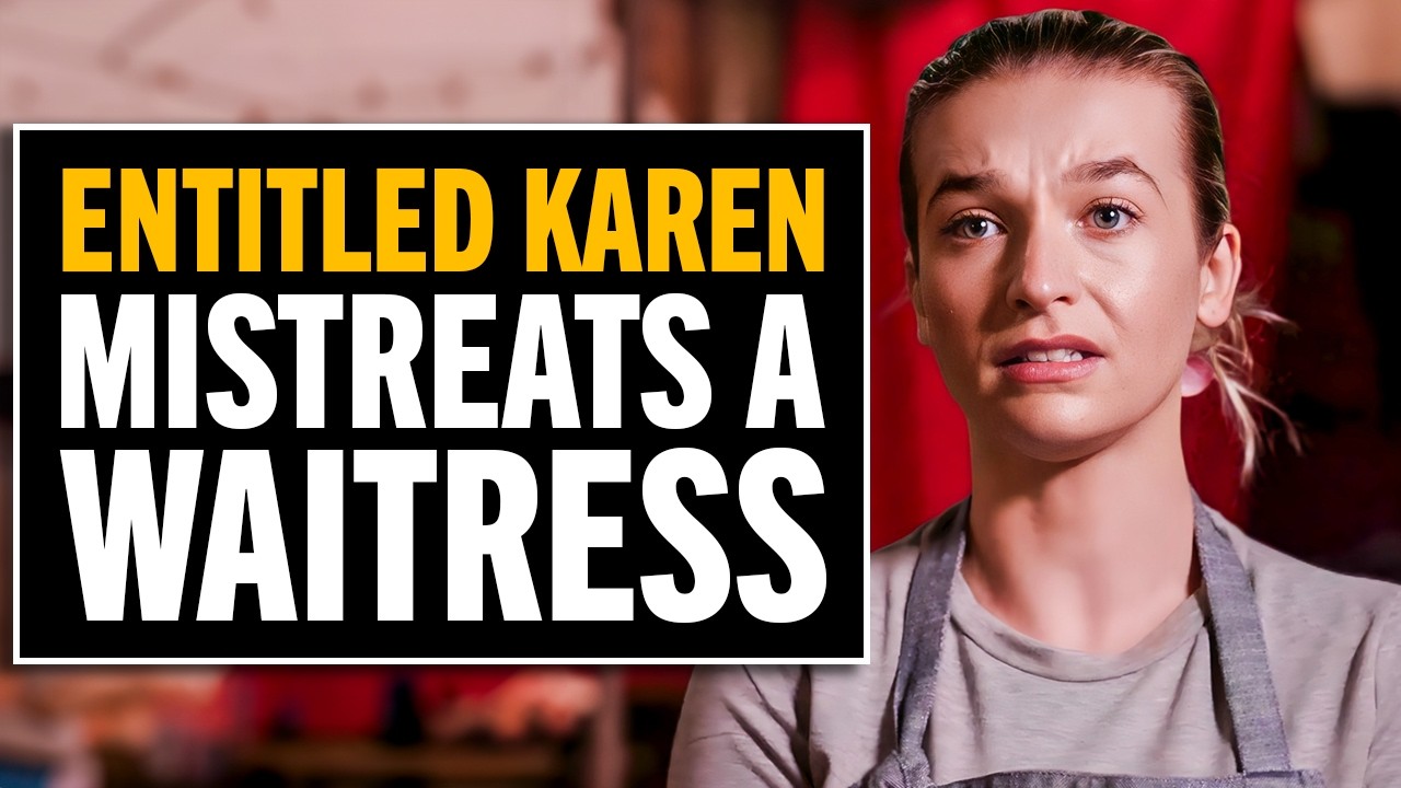 Entitled Karen Mistreats A Waitress, But Takes What She Deserves - YouTube
