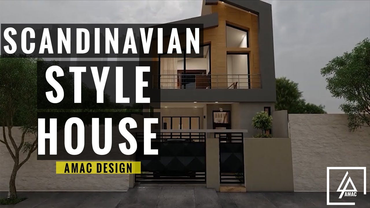 Scandinavian style house 6x14 meters - YouTube