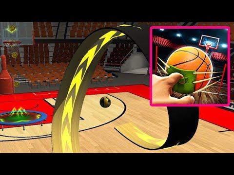 Slingshot Basketball! TrickShot first world premiere Gameplay [Android ...