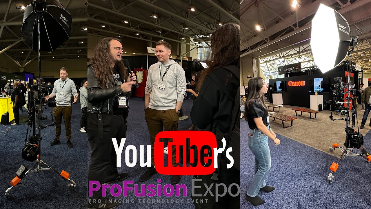 Gerald Undone, Glenn and Jack of Spectre Sound Studios, and Irene Rudnyk at Profusion Expo 2022 ...