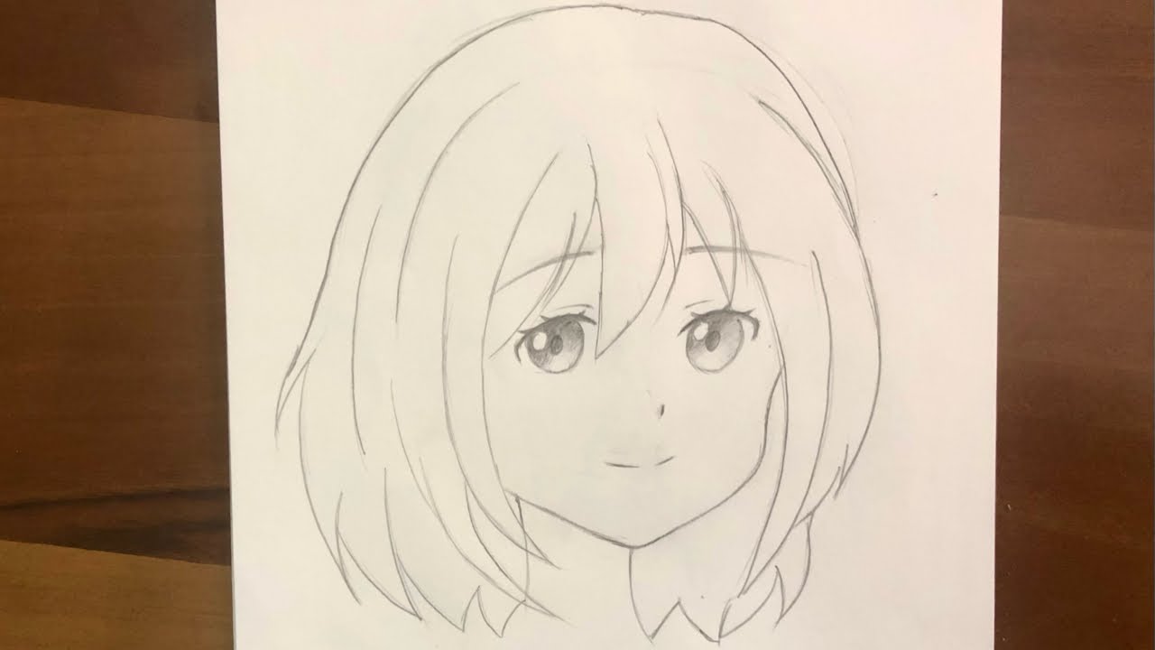 How to draw anime girl || EASY! || Dina Art - YouTube