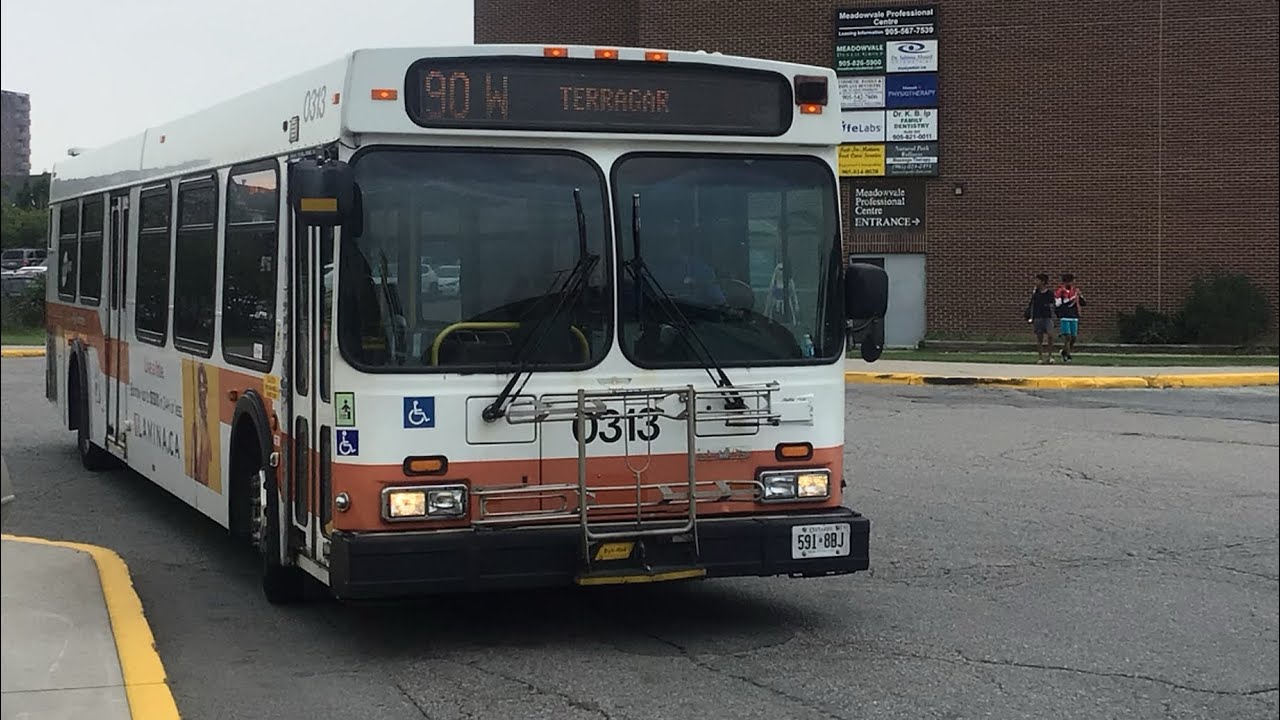 MiWay Transit Ride Video on 0313 on route 90 Copenhagen to Meadowvale ...