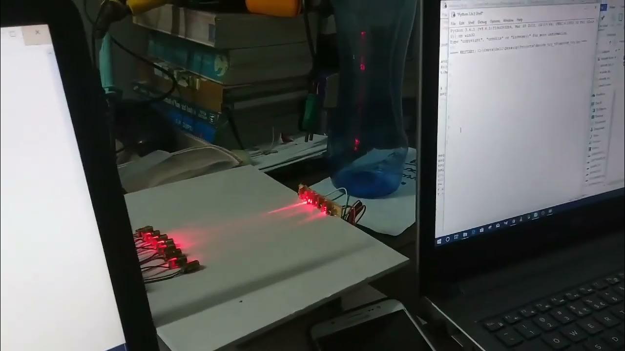 Lifi Communication through 8 bit Laser | Python and Arduino Project ...