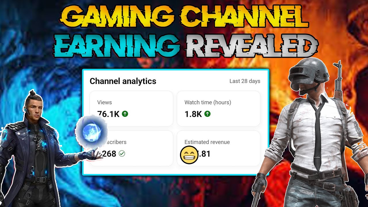 My Gaming You Tube Channel Earning Revealed | My Lifetime You Tube ...