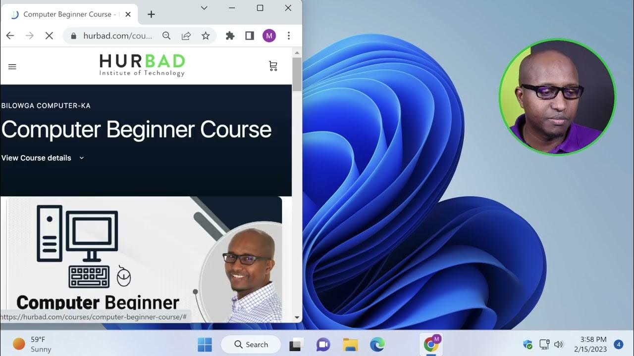 Sidee Loo Bartaa - Computer Beginner Course - oona Iskaga Diiwan Gali - YouTube