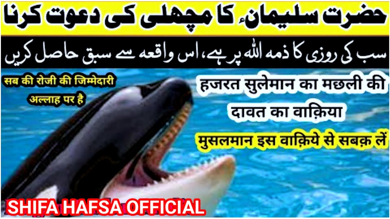 Hazrat Sulaiman A,s Aur Machli Ka Waqia - YouTube