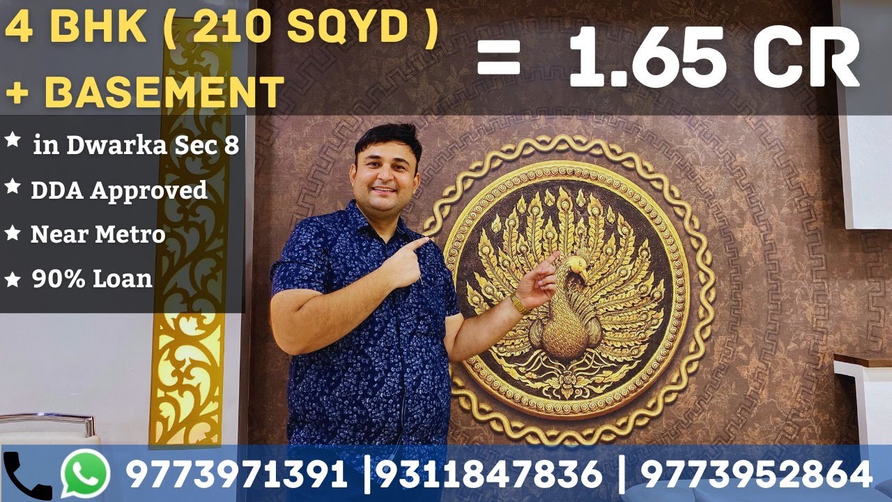 BRAND NEW 4 BHK IN DWARKA SEC 8 | DDA APPROVED | LOANABLE | 9773971391 ...