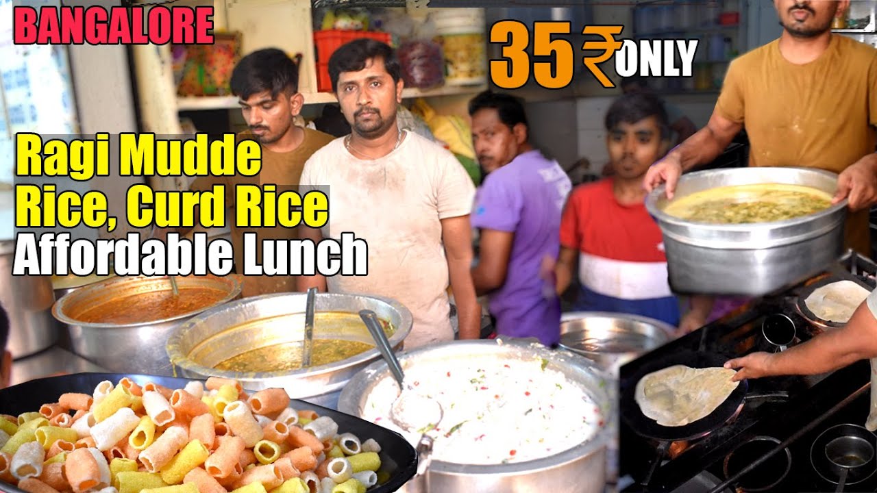 Bangalore's Most Affordable Ragi Mudde Meals | 1000 People Eat Everyday ...
