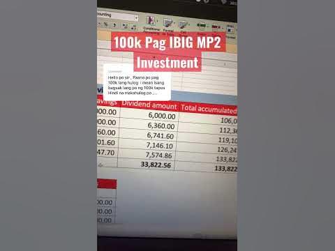 ₱100k Lump Sum Investment in Pag IBIG MP2 After 5 Years - YouTube