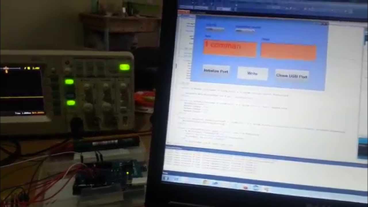 Visual basic, USB To Arduino - YouTube