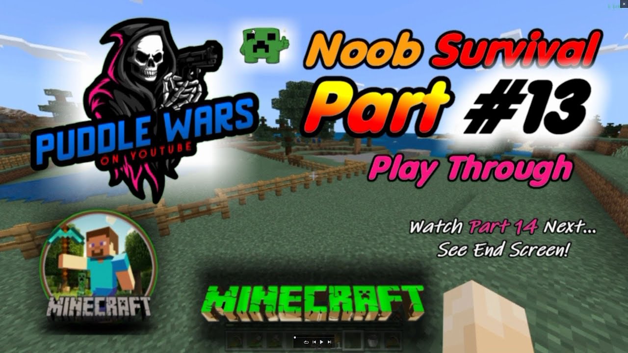 PT13: 🥉MINECRAFT🥉 NOOB Survival 🌈 RAID! My Livestock is being raided ...