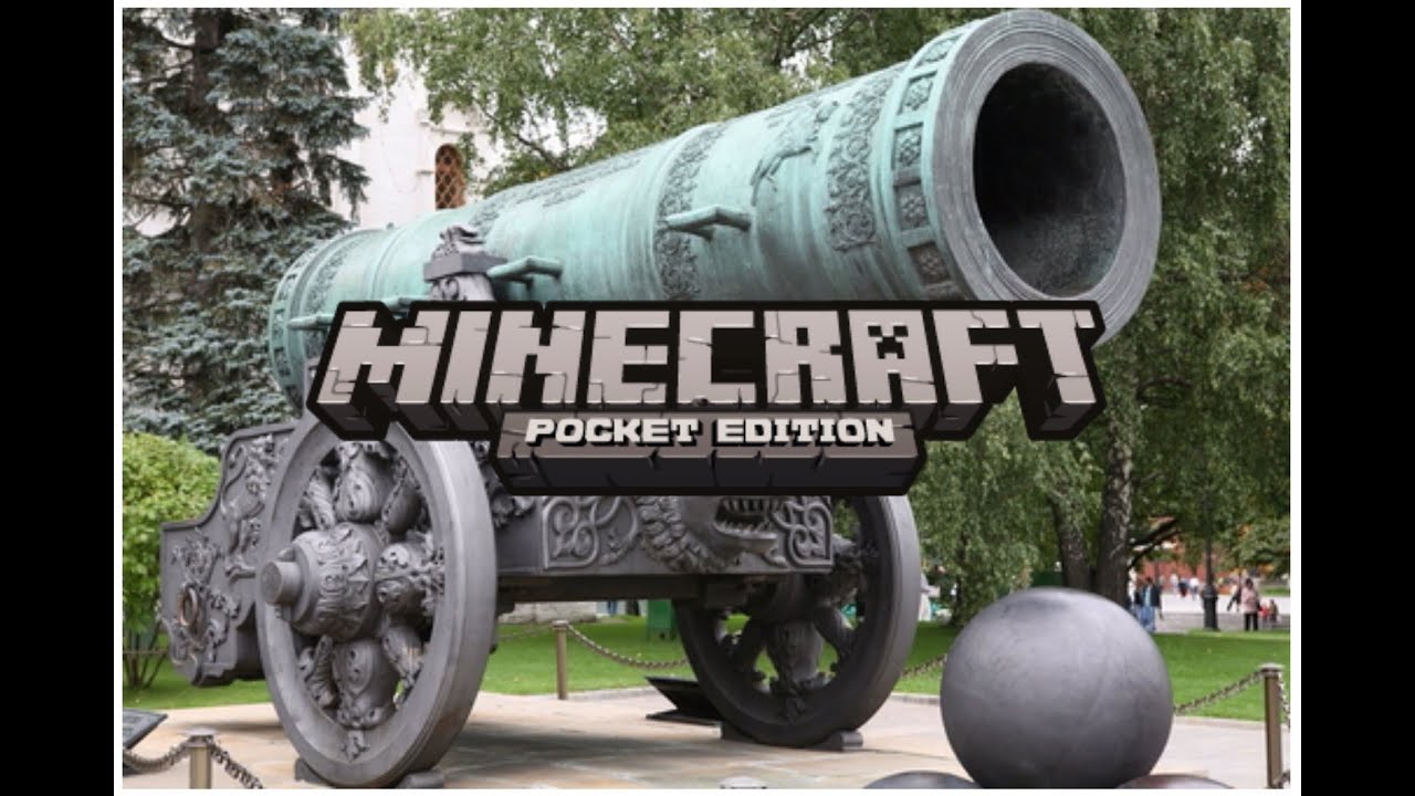 Sand Cannon - Minecraft Pocket Edition - YouTube