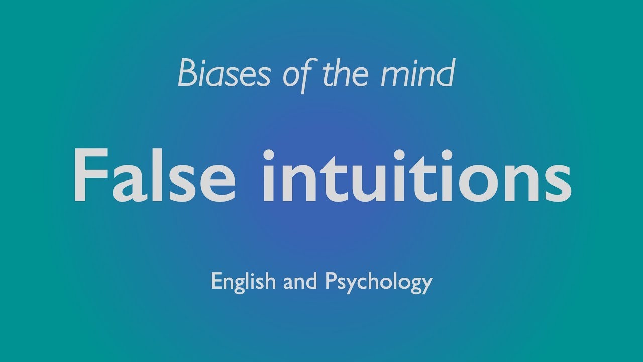 Vocabulary of psychology - English lesson. False intuitions ...