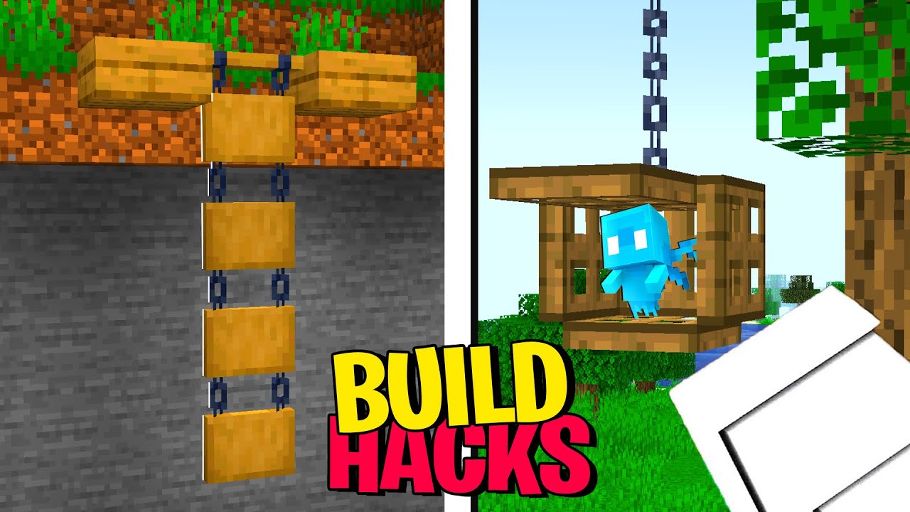 10 NUOVE MINI BUILD HACKS DA PRO SU MINECRAFT - YouTube