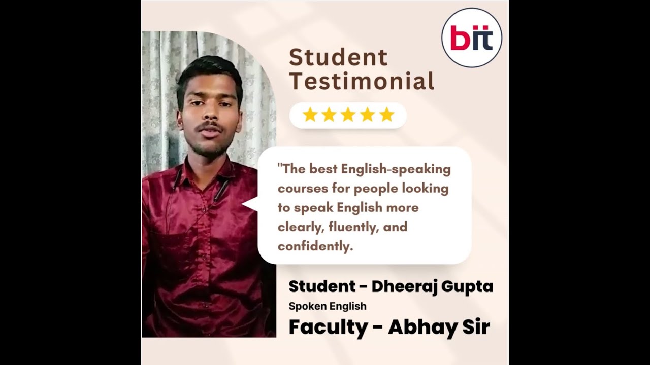 Spoken English Testimonial 2023 - YouTube