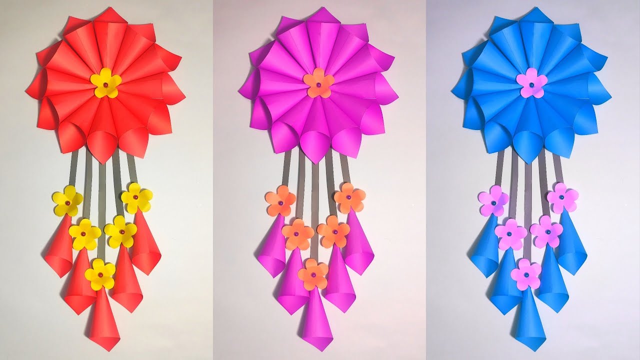Easy wall hanging | how to make wall hanging | paper crafts | home ...