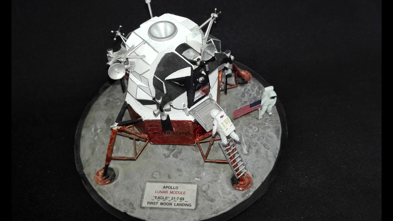 Apollo11 Eagle Landing Moon Airfix 1/72 - One small step for man - YouTube