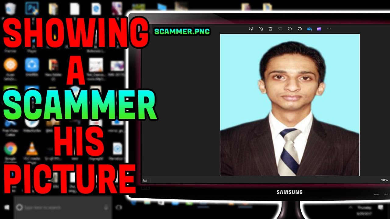 Scammer RUNS IN FEAR after I Get His PICTURE! - YouTube