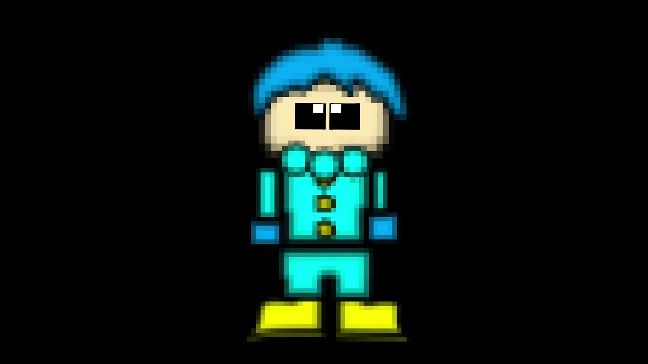 Agent m birthday palace minigame characters pt 1: Adien and cyan guy ...