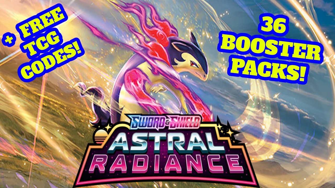36 Astral Radiance Booster Packs! + FREE TCG CODES! - YouTube