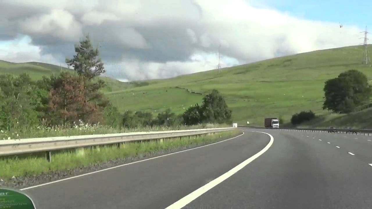 M6 CUMBRIAN SCENERY ON THE ROAD 180715 - YouTube