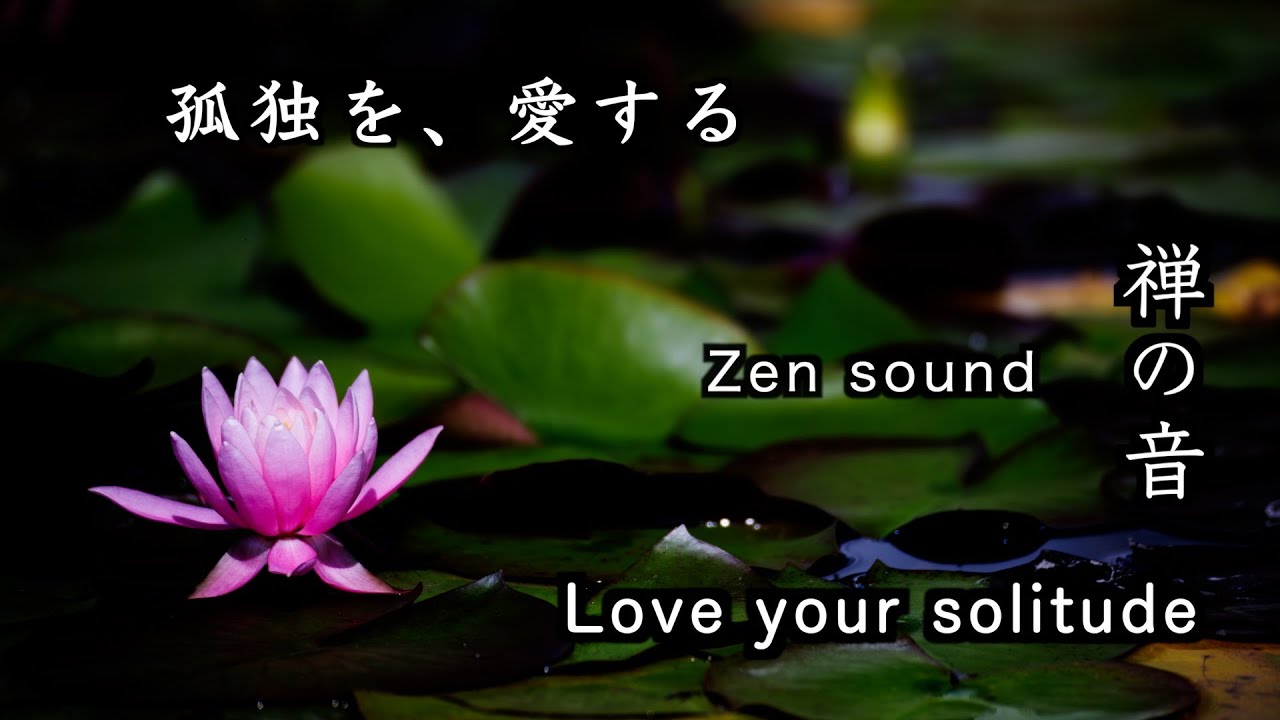 【禅の音】「孤独を、愛する」【Zen Japan meditation】“Love your solitude” - YouTube