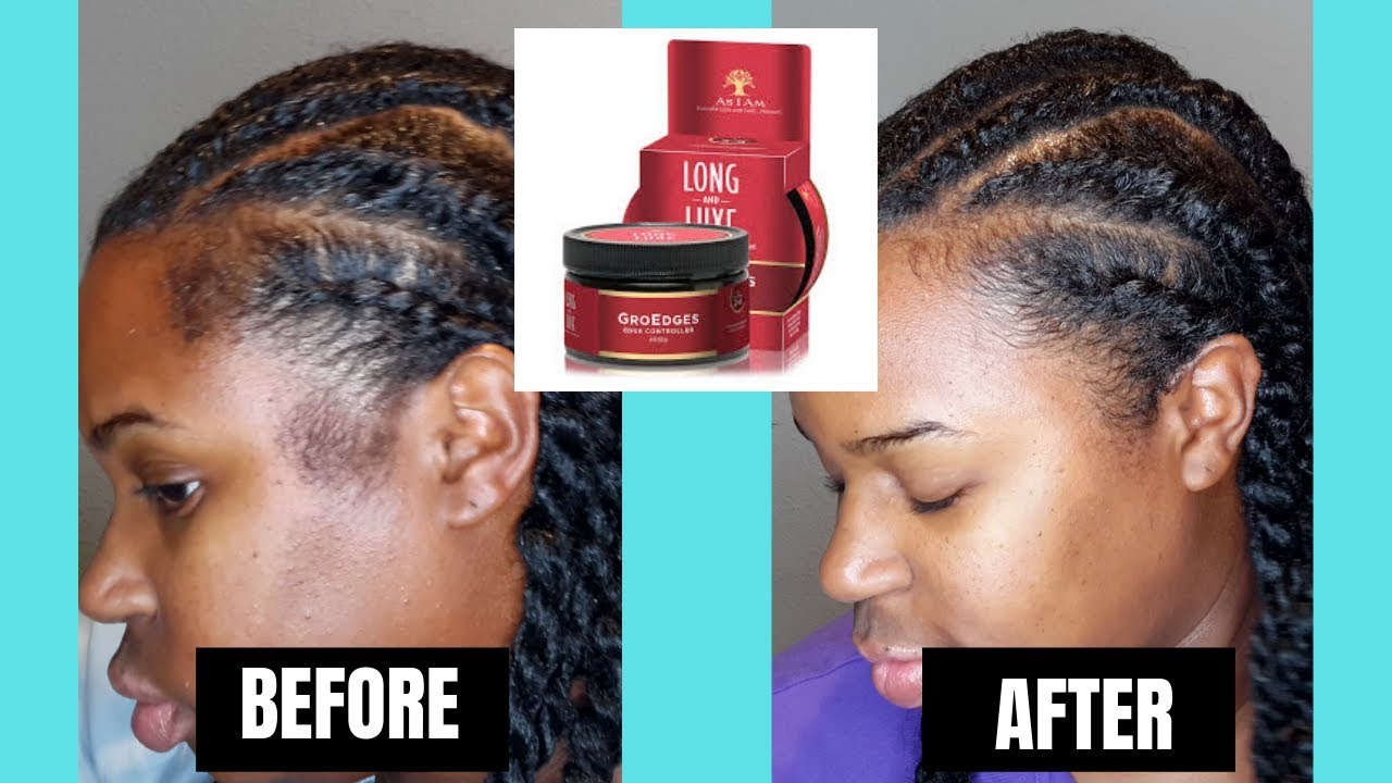 ANOTHER NATURAL HAIR EDGES TUTORIAL | AS I AM REVIEW | HOW TO SLAY ...