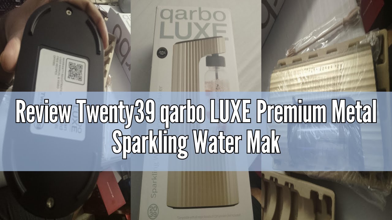 Review Twenty39 qarbo LUXE Premium Metal Sparkling Water Maker Machine ...