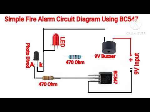 How To Make Fire Alarm Circuit Diagram Using BC547 NPN Transistor - YouTube