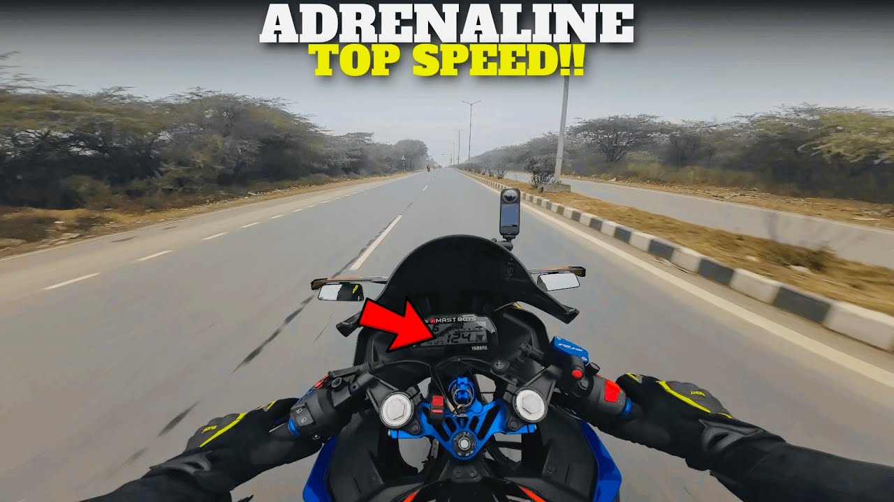 Checking Top Speed😍 | YAMAHA R15 V3🔥 | Mast boys | #trending #topspeed #adrenaline #yamahar15 # ...