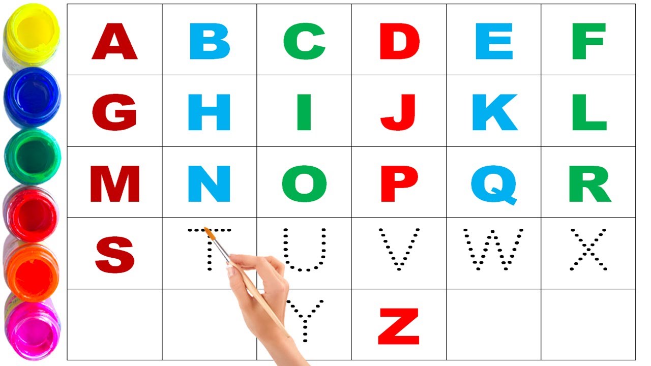 ABCD English Alphabet | Write Alphabet A to Z | ABCD Learning for kids ...