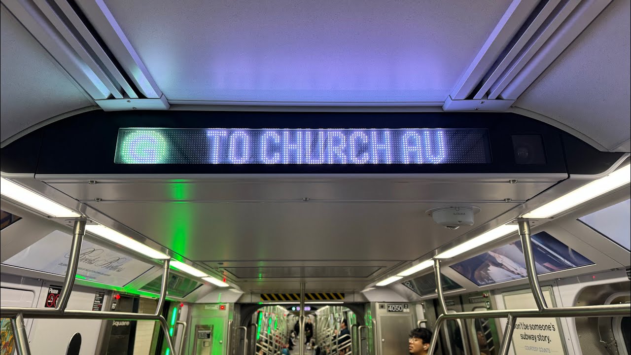 IND Subway: R211T (G) Train from Long Island City Court Square to ...