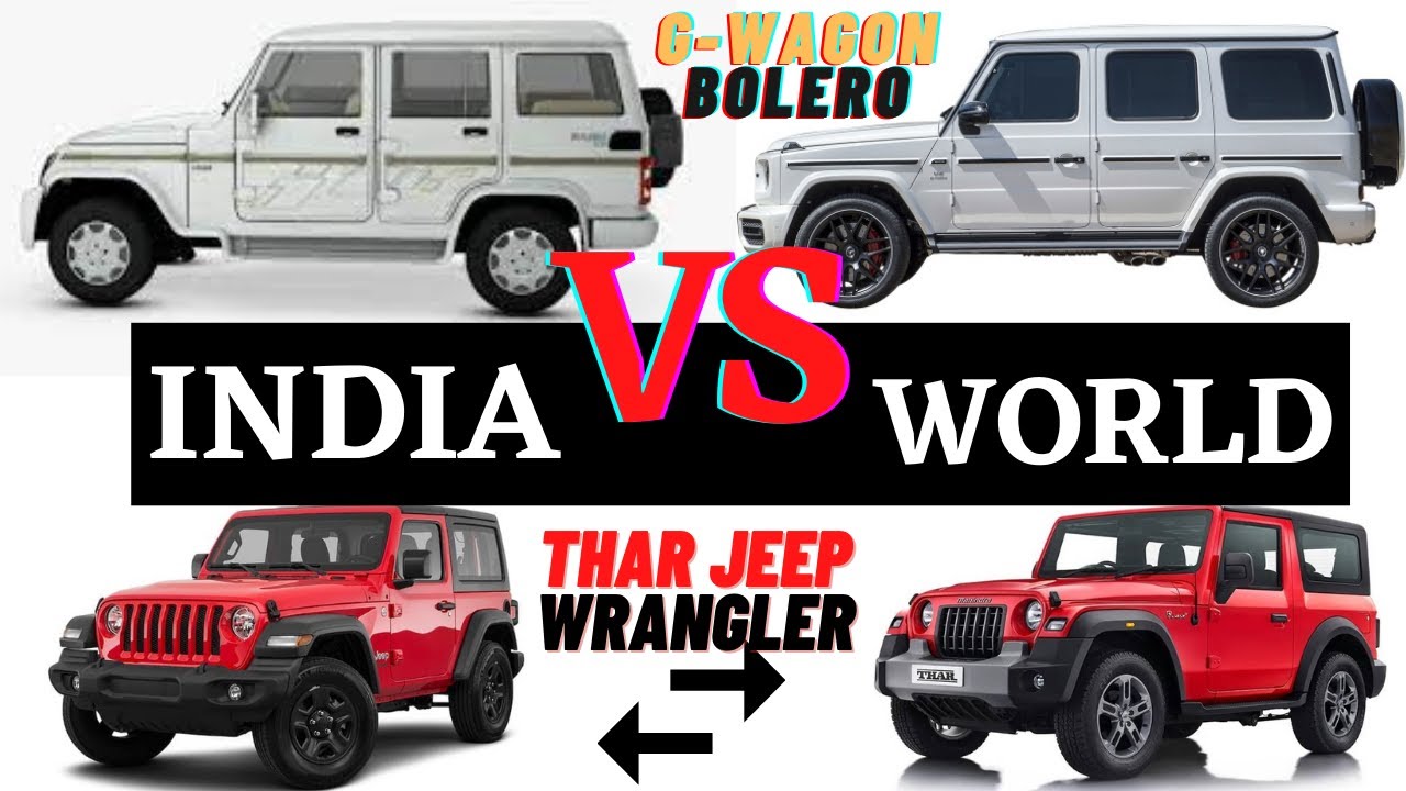 Copycat cars in INDIA | indian copy cars | Jeep vs Thar - YouTube