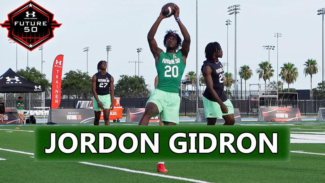 Columbia Ridge View (SC) 2026 WR Jordon Gidron at UA Next Future 50 ...