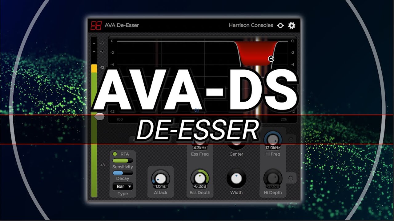Harrison AVA De-Esser Plugin v2.0 (AAX/VST/VST3/AU) - YouTube