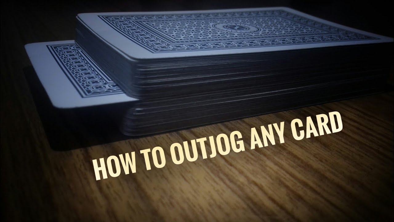 Beginners tutorial-how to outjog a card - YouTube