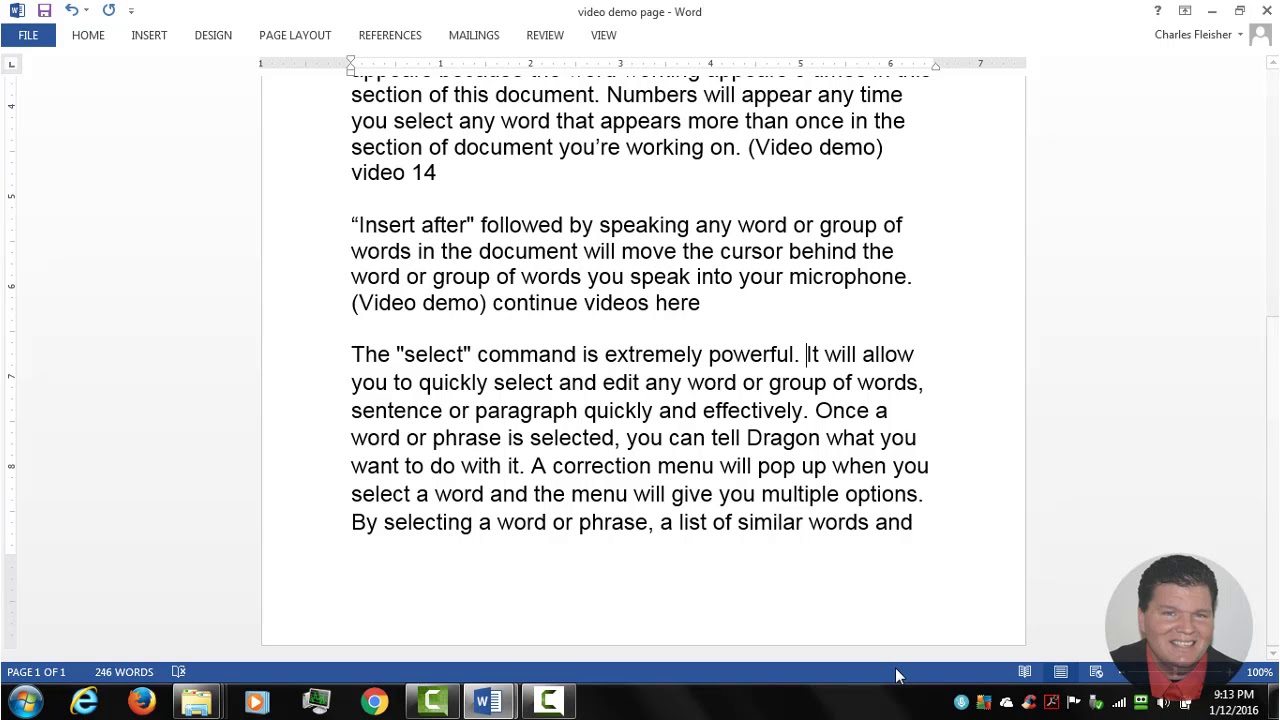 Learn to use the delete sentence command in Dragon speech recognition ...